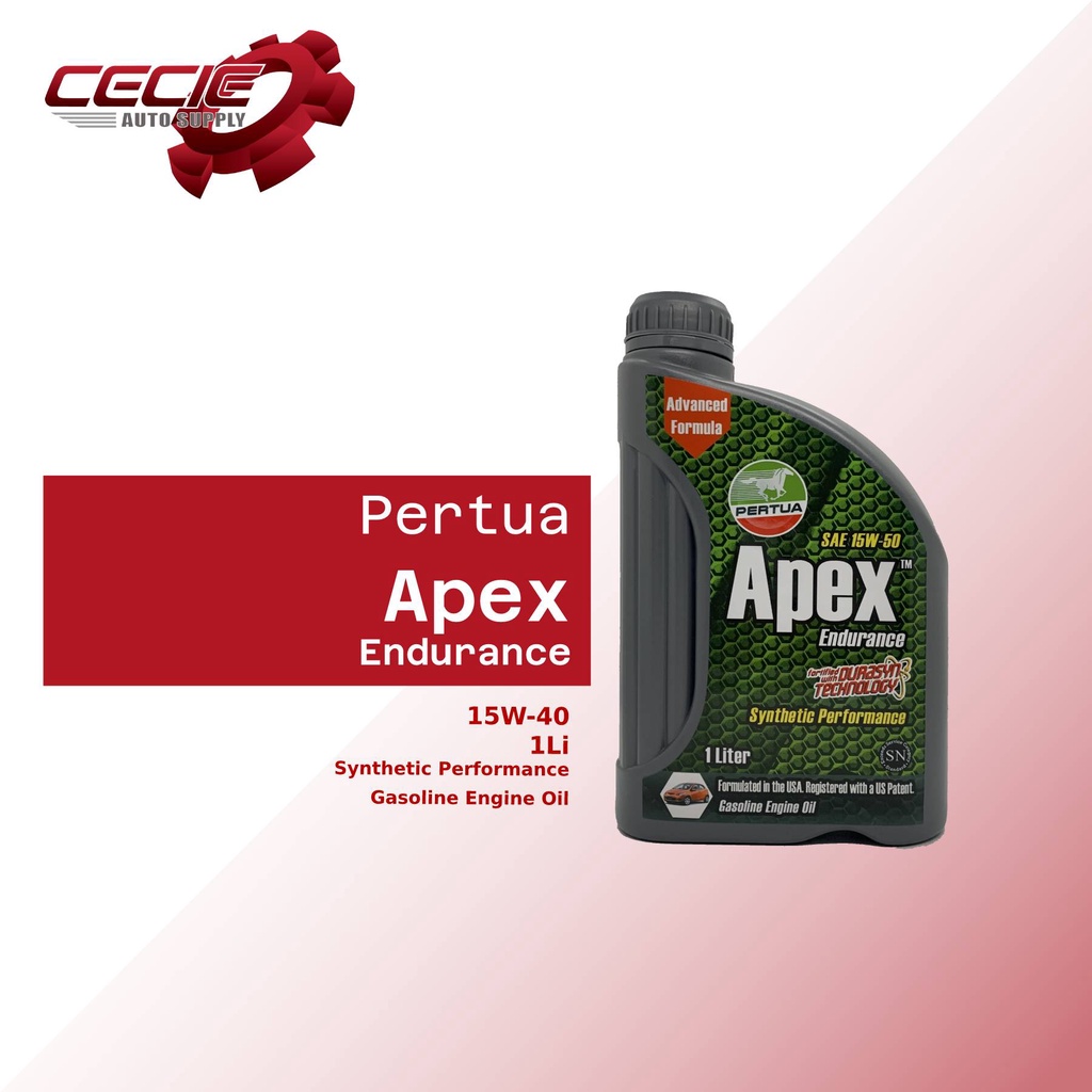Pertua Apex SAE 15W-50 Gasoline Engine Oil Synthetic Performance 1L ...