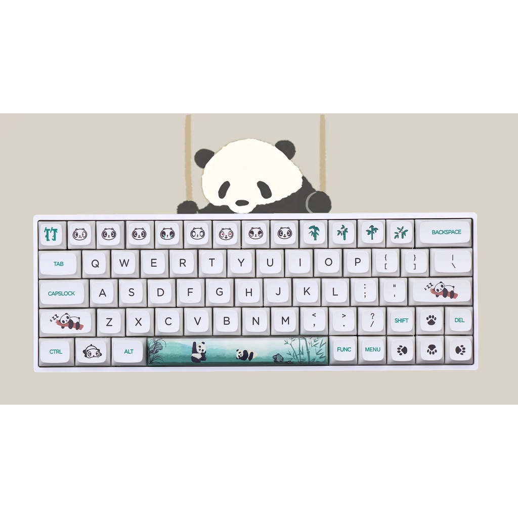 GMK panda keycaps, 134 Keys keycaps XDA Profile single sided ...