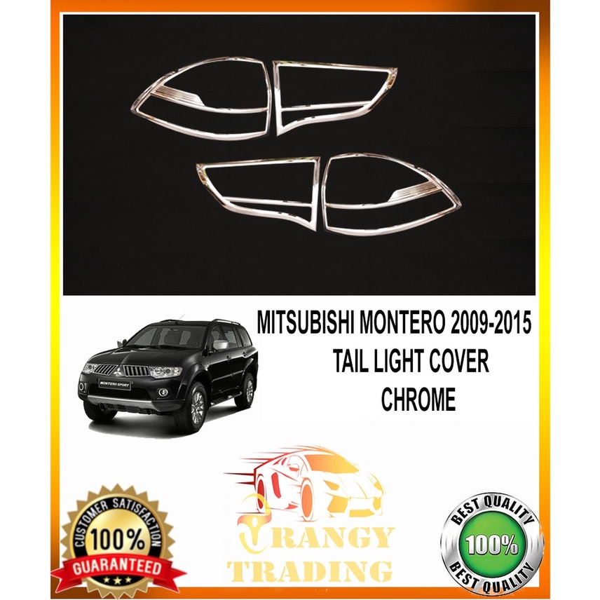 Mitsubishi Montero 2009 to 2015 Taillight cover Chrome 2010 2011 2012 ...