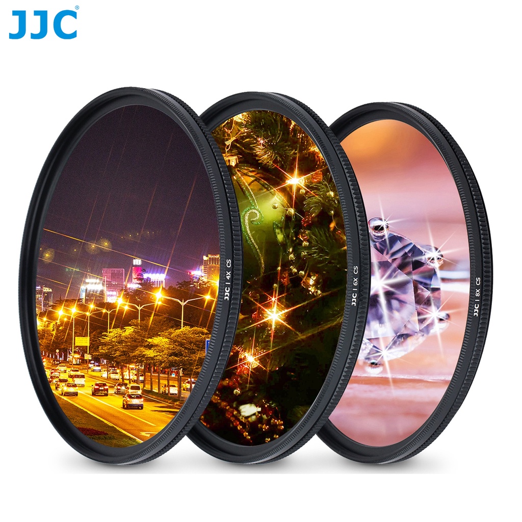 JJC Star Filter 4 / 6 / 8 Points Direction Variable Starburst Filter 40 ...