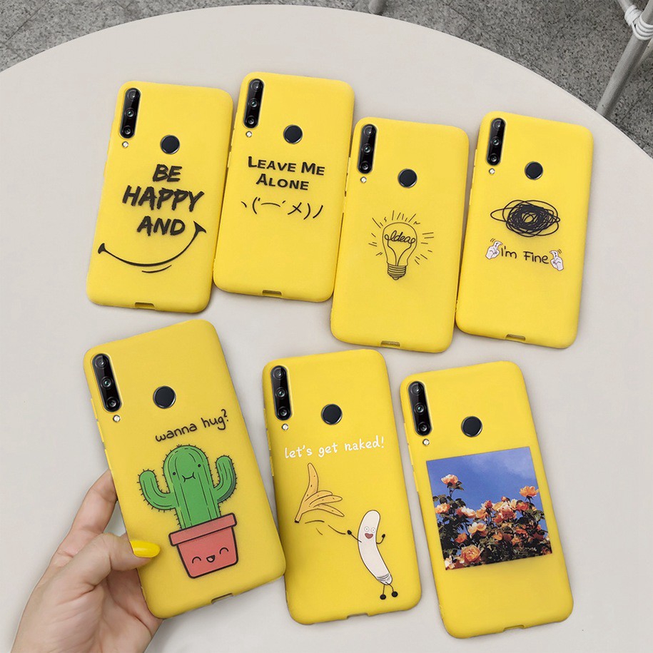 Case Huawei P40 Lite E Y7p 2020 Cases Fashion Candy Painted Protective ...