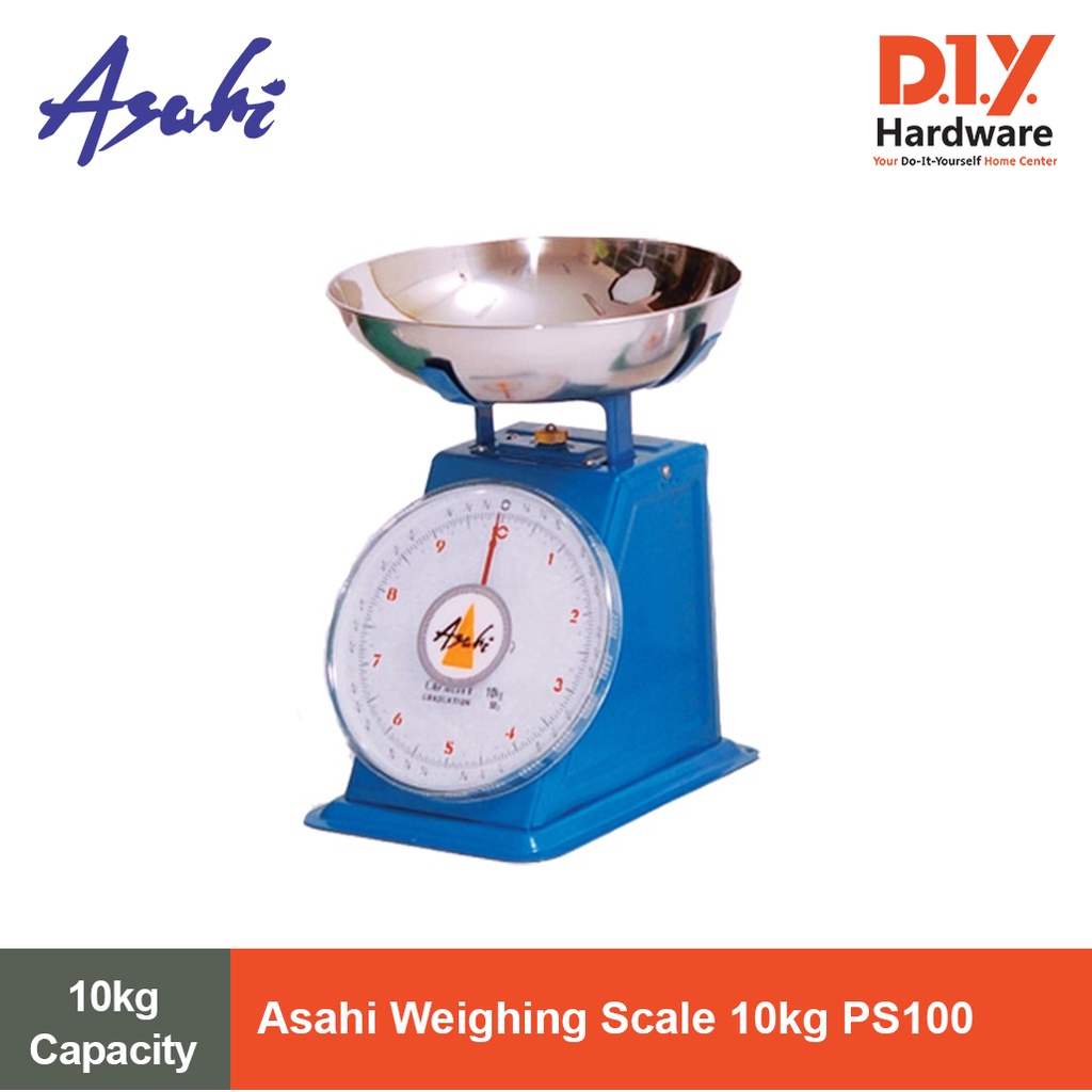 Asahi Spring Dial Weighing Scale Aluminum Pan 10kg PS-100 | Shopee ...