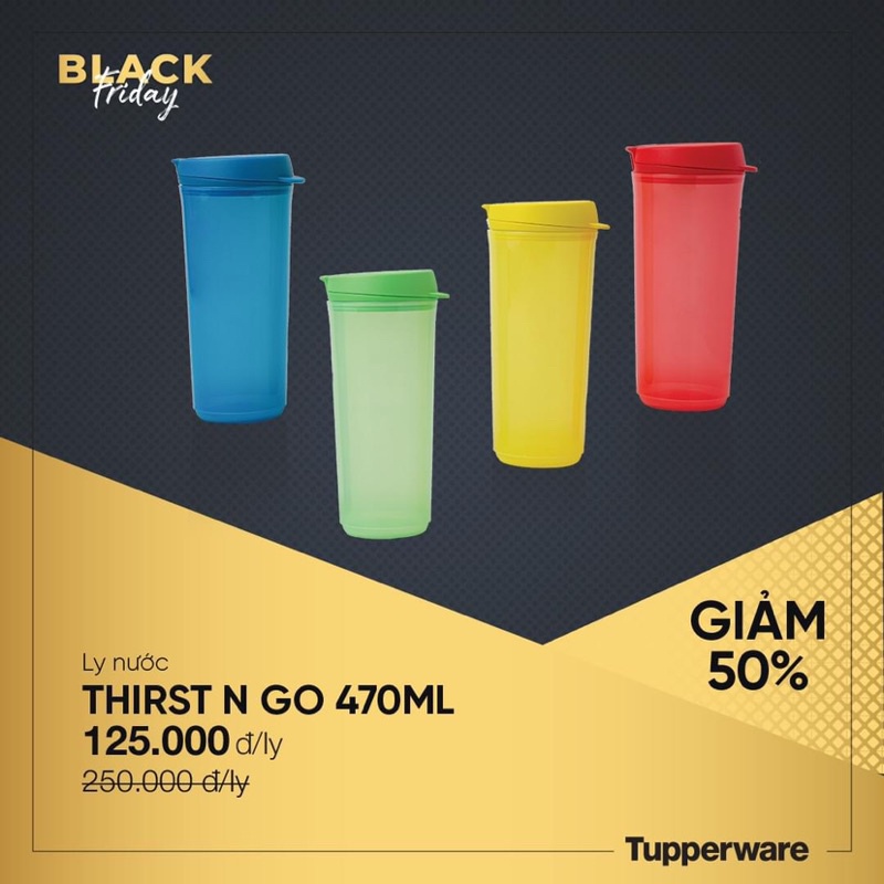 Tupperware Thirst N Go Water Cup 470ml TUPPERWARE (note color selection ...