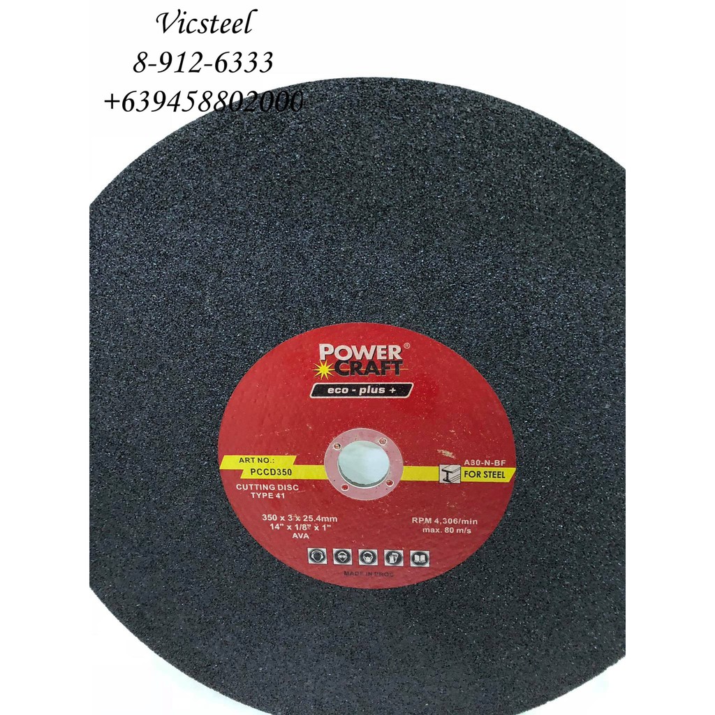 Powercraft Cutting Disc / Cut-off Blade for metal 12 inches 14 inches ...