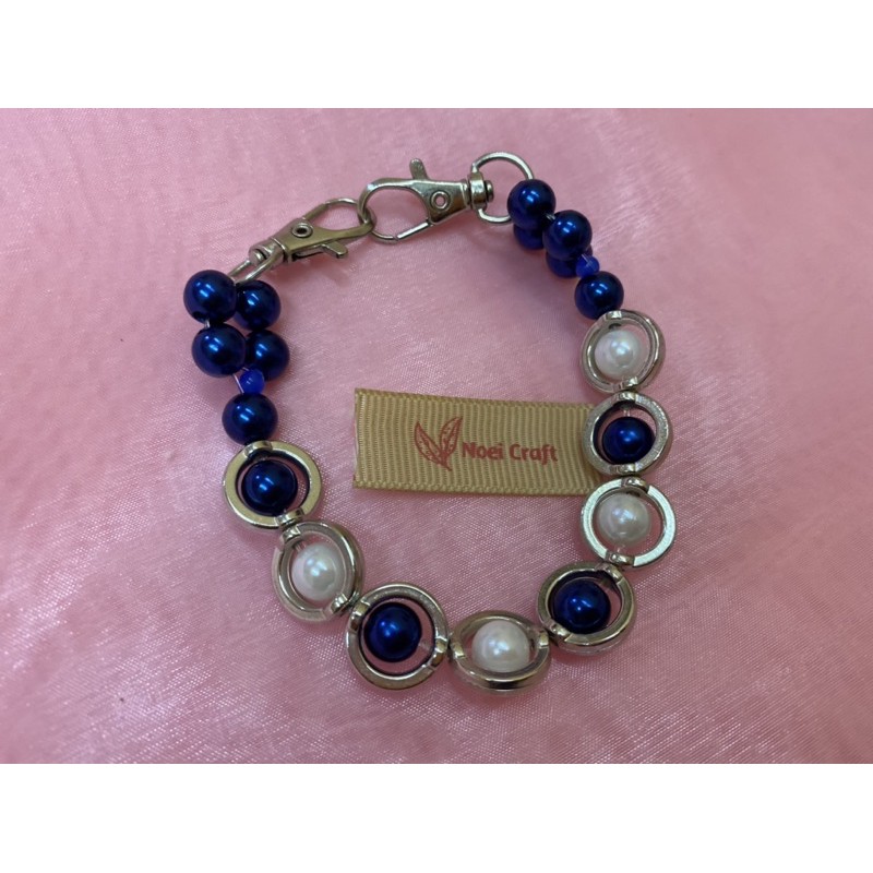 Black NOEI CRAFT Blue HIJAB Mask Connector | Pearl HIJAB Mask Hook ...