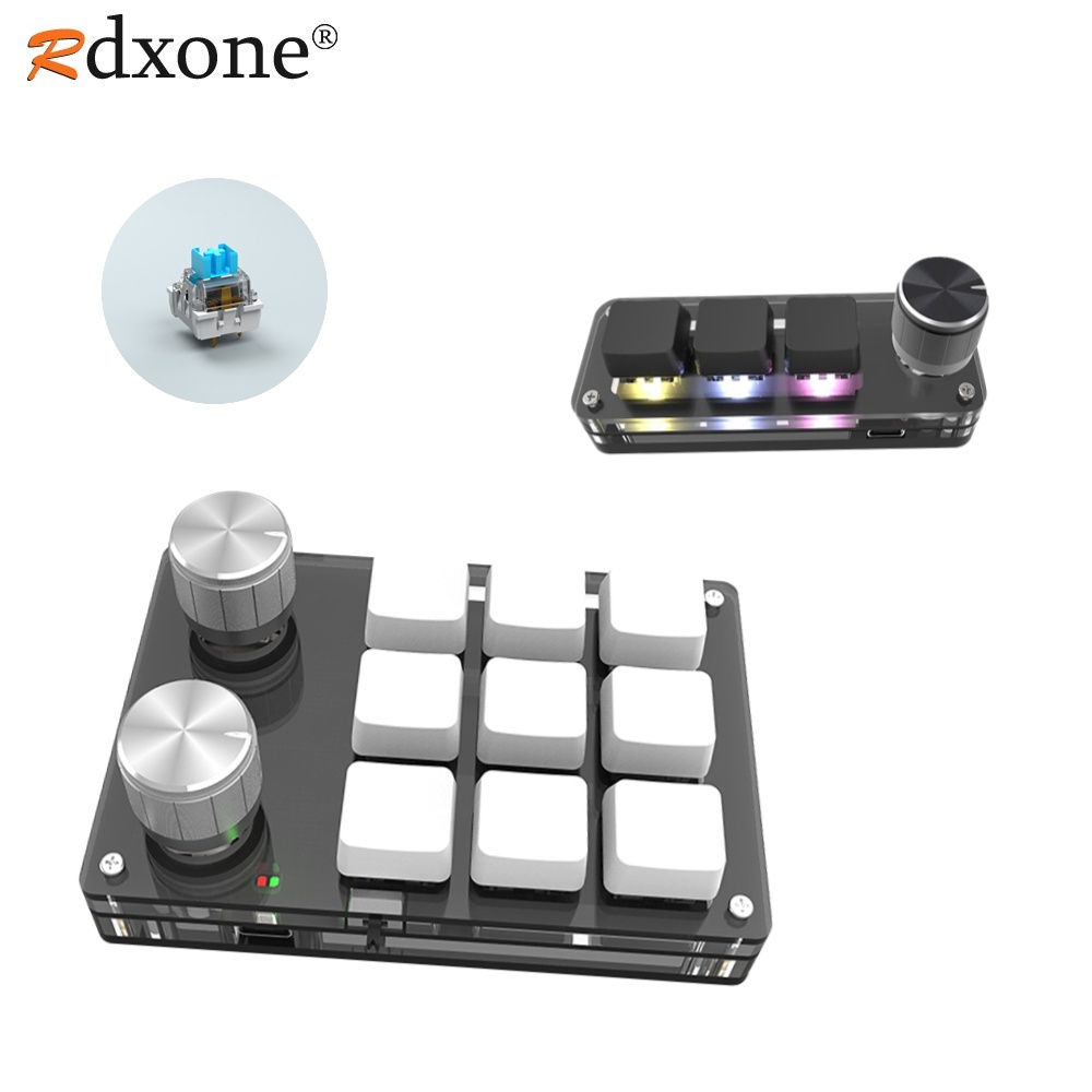 Rdxone Programming Macro Keyboard Custom Knob Keyboard 9 Key 2 Knob ... Rdxone Programming Macro Keyboard Custom Knob Keyboard 9 Key 2 Knob ...