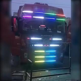 1pcs 12/24V LED Car Truck Lights RGB Flashing Truck LED Strip Lights ...