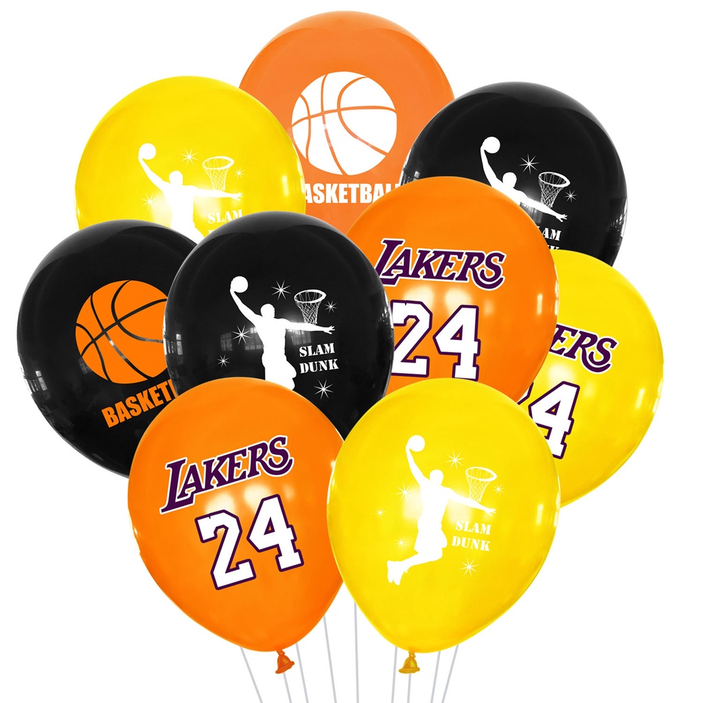 NBA Basketball Theme Basketball Latex Balloons To Commemorate Kobe ...