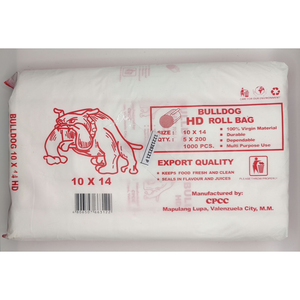 Bulldog HD Roll Plastic Labo (sold per pack) | Shopee Philippines