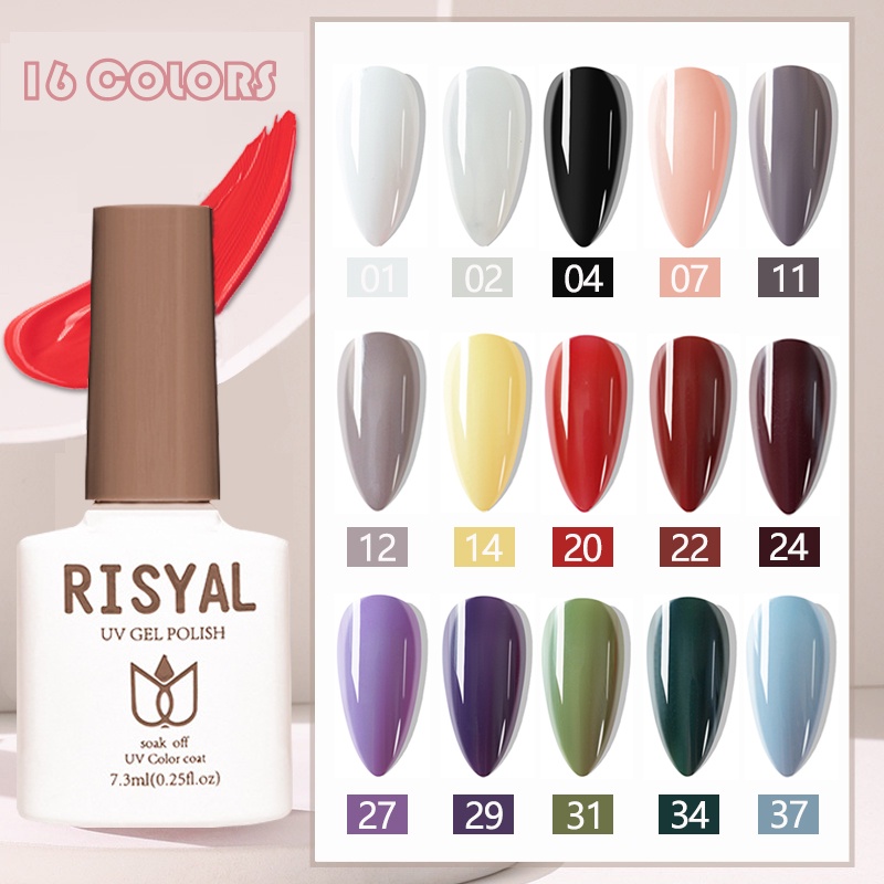 7.3ML Gel Nail Polish Soak Off UV LED Gel Polish Varnish For Nails ...
