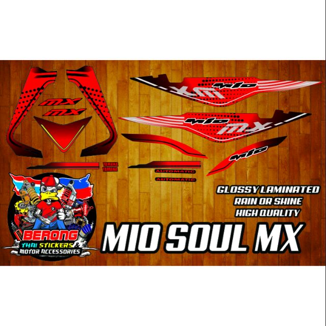 Mio 4 Stock Decals Laminated | Shopee Philippines