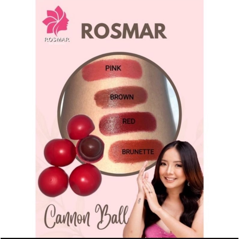 ONHAND!Rosmar Cannon Ball Long lasting lipstick lip therapy with ...