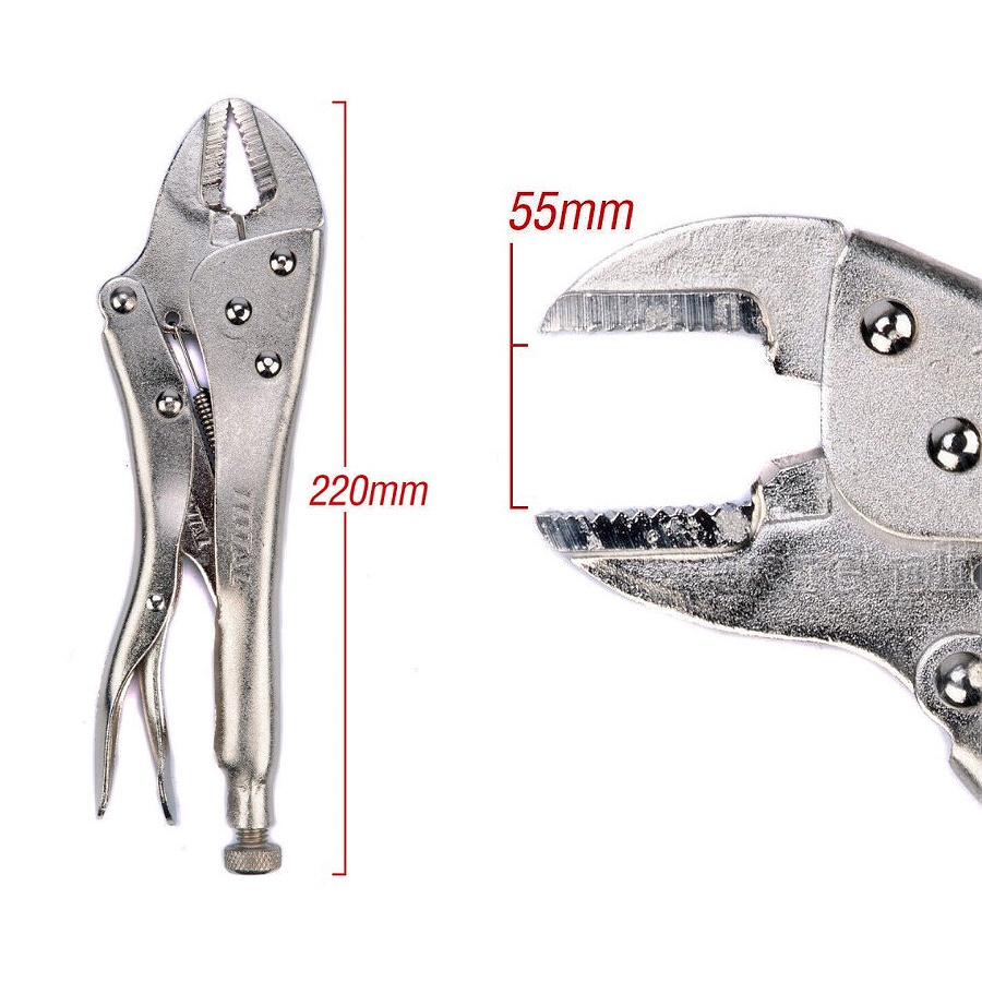 TOTAL Tools Vice Grip Pliers(Curved Straight Long Nose) Vise Grip ...