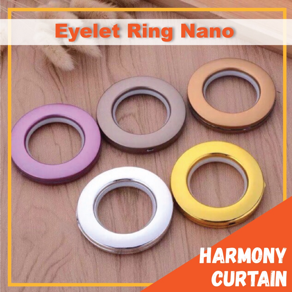 (10pcs) Curtain Eyelet Ring Curtain Rod Hole Hole Ring | Shopee Philippines