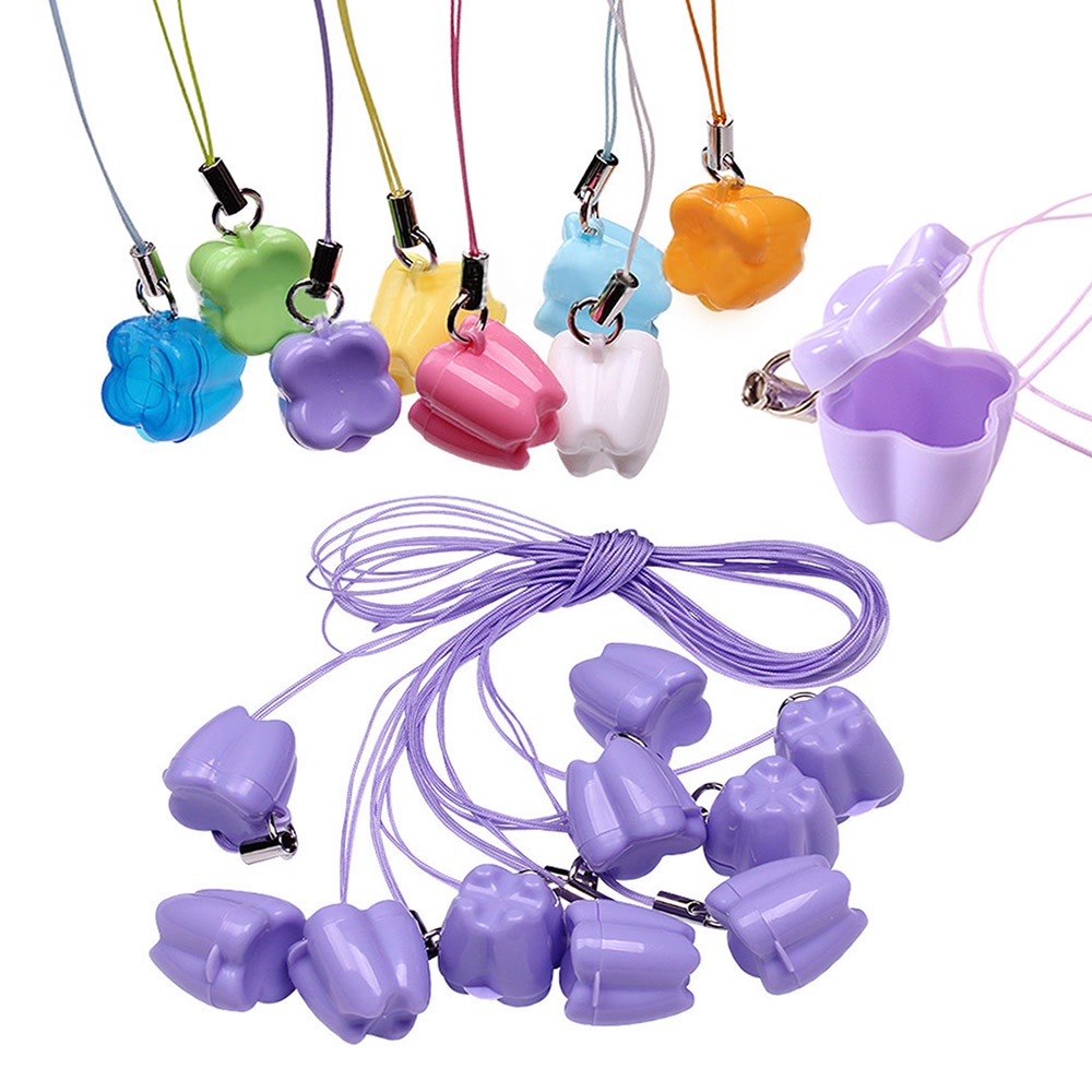 20Pcs Cute Mini Baby Tooth Box Kids Milk Teeth Plastic Storage Boxes ...