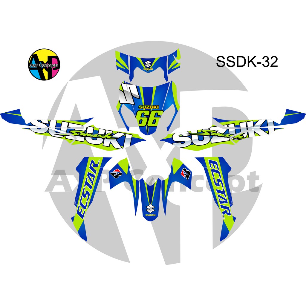 Suzuki Smash 115 Full Decals SSDK-32 (Laminated) | Shopee Philippines