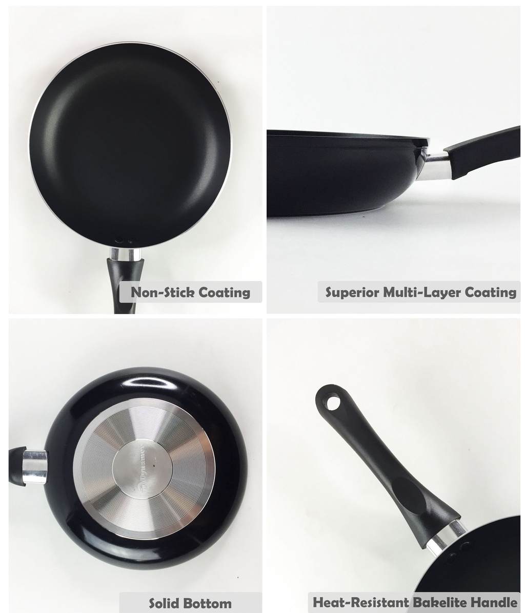 Dynamex Classic 22cm Non-Stick Coated Frypan Aluminum | Shopee Philippines