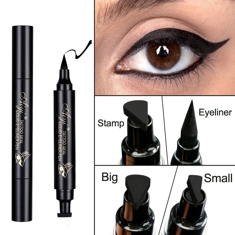 Double Head Waterproof Eyeliner Pen Cat Eye Eyeliner Seal Stamp Large ...