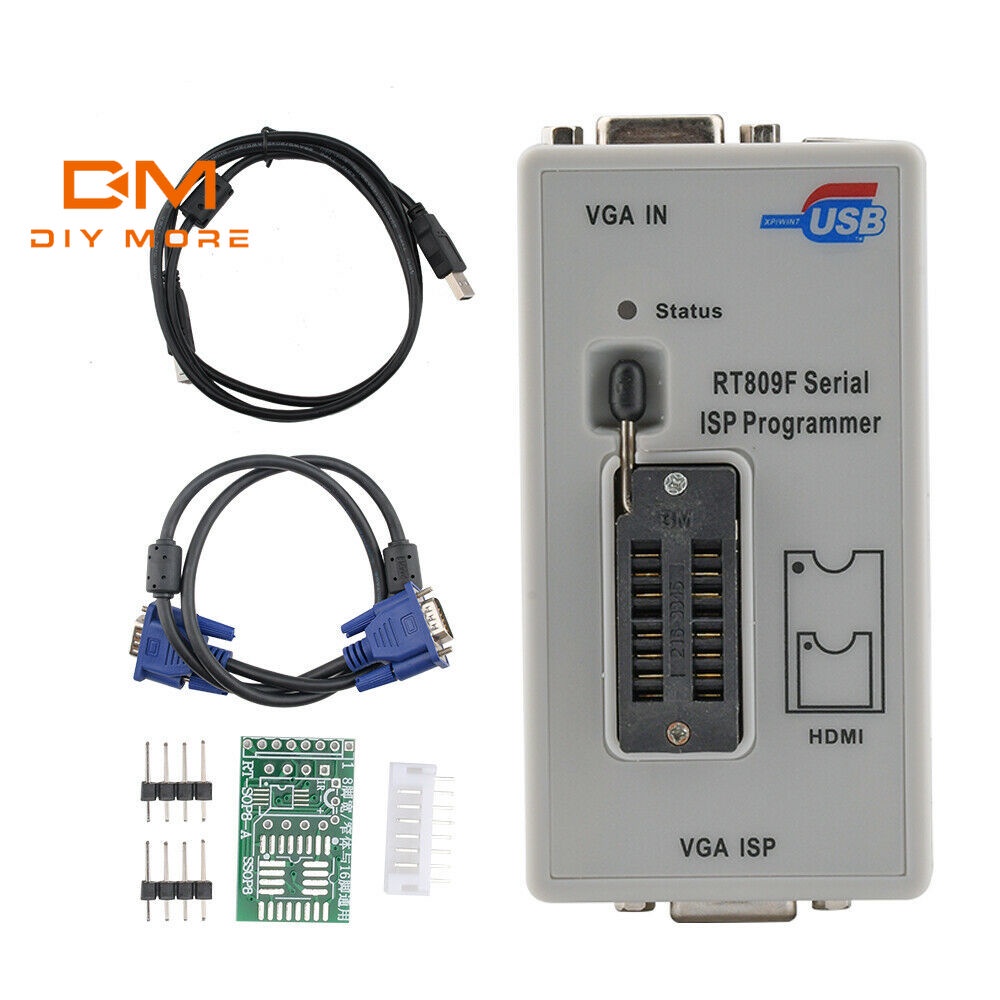 DIYMORE Rt809f Isp Programmer / Rt809 Lcd Usb 24-25-93 Series Ic With Adapters | Shopee Philippines