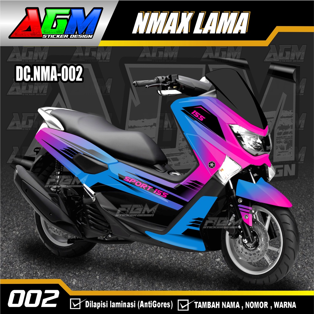 Old nmax Sticker decal/nmax decal Sticker Full Body Accessories-cutting ...