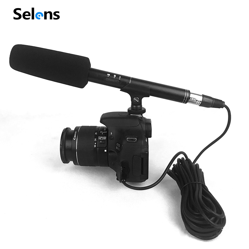 Selens Professional Interview Microphone Director Studio Condenser ...