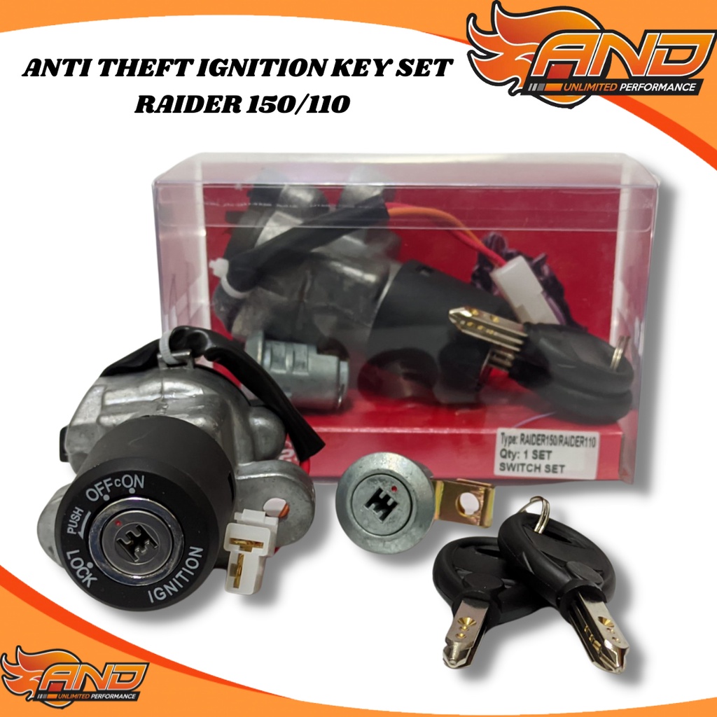 Motorcycle Raider 150 Anti theft key set AUP J2 RACING | Shopee Philippines