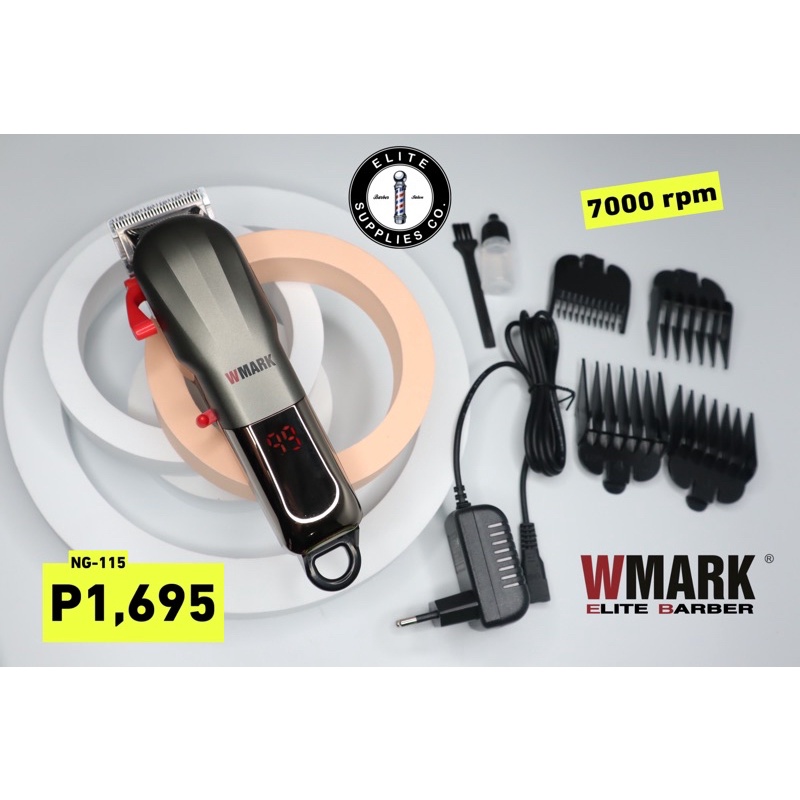 Wmark Ng 115 Professional Hair Clipper Cordless Elite barber and salon ...