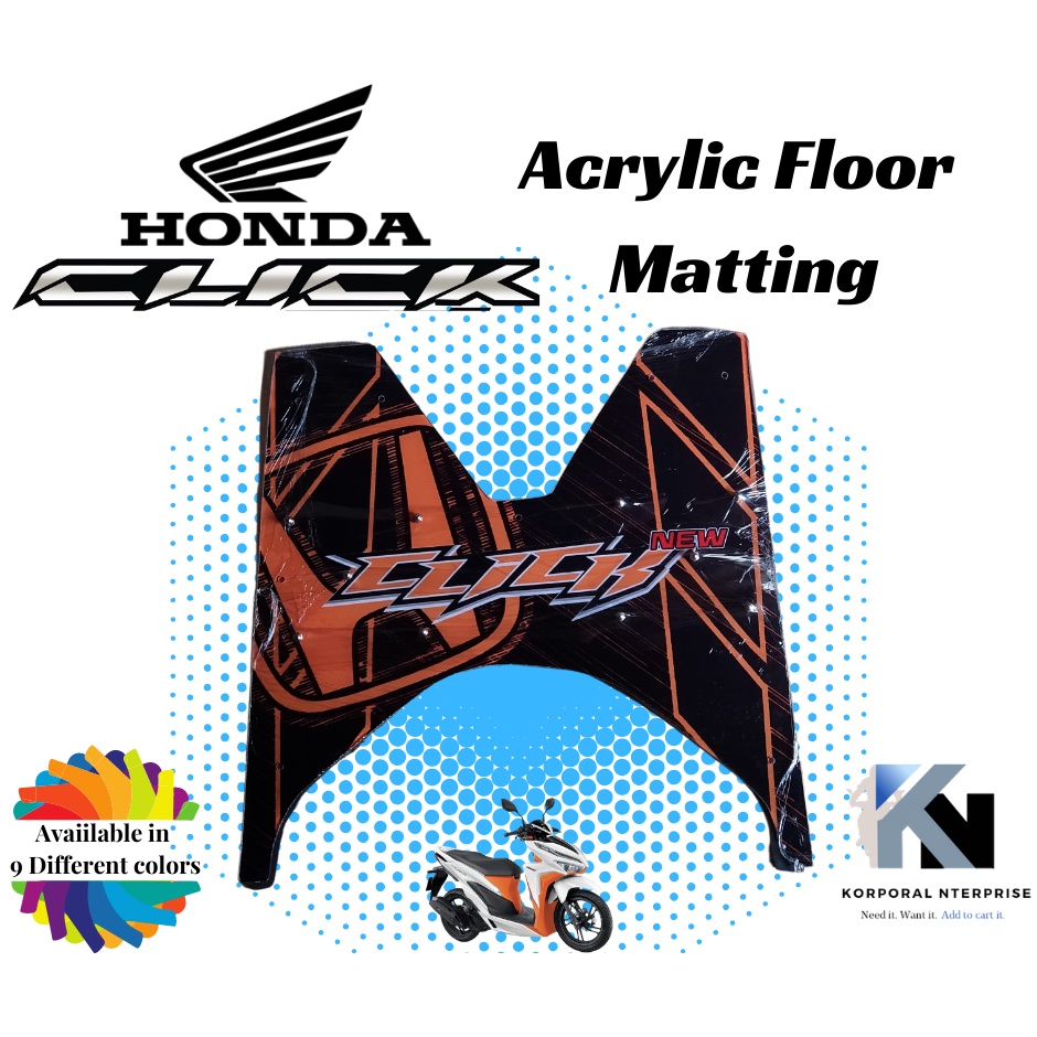 HONDA CLICK ACRYLIC FLOOR MATTING | PERFECT FOR YOUR MOTORCYCLE | 9 ...