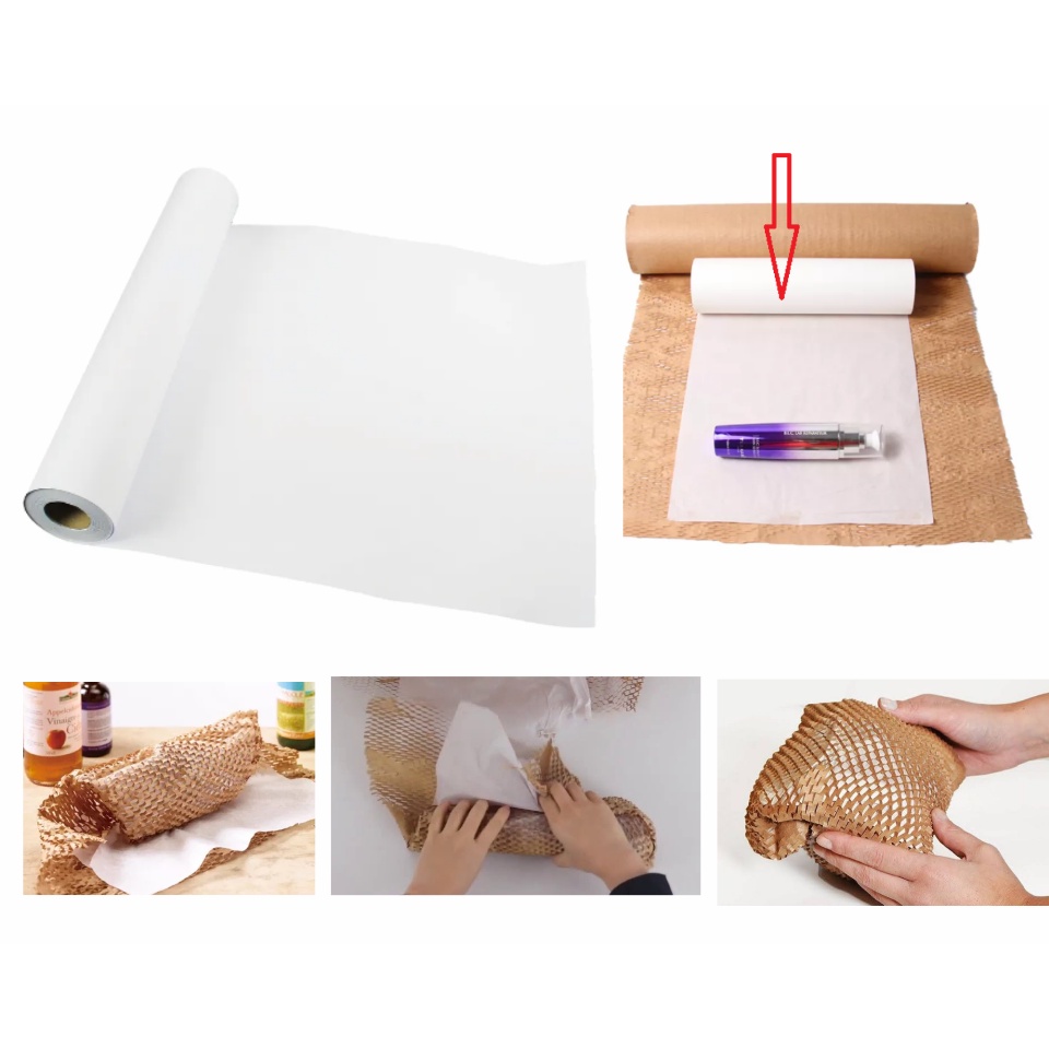 50 Meters Rolled White Interleaf Paper for Wrapper Cushioning with ...