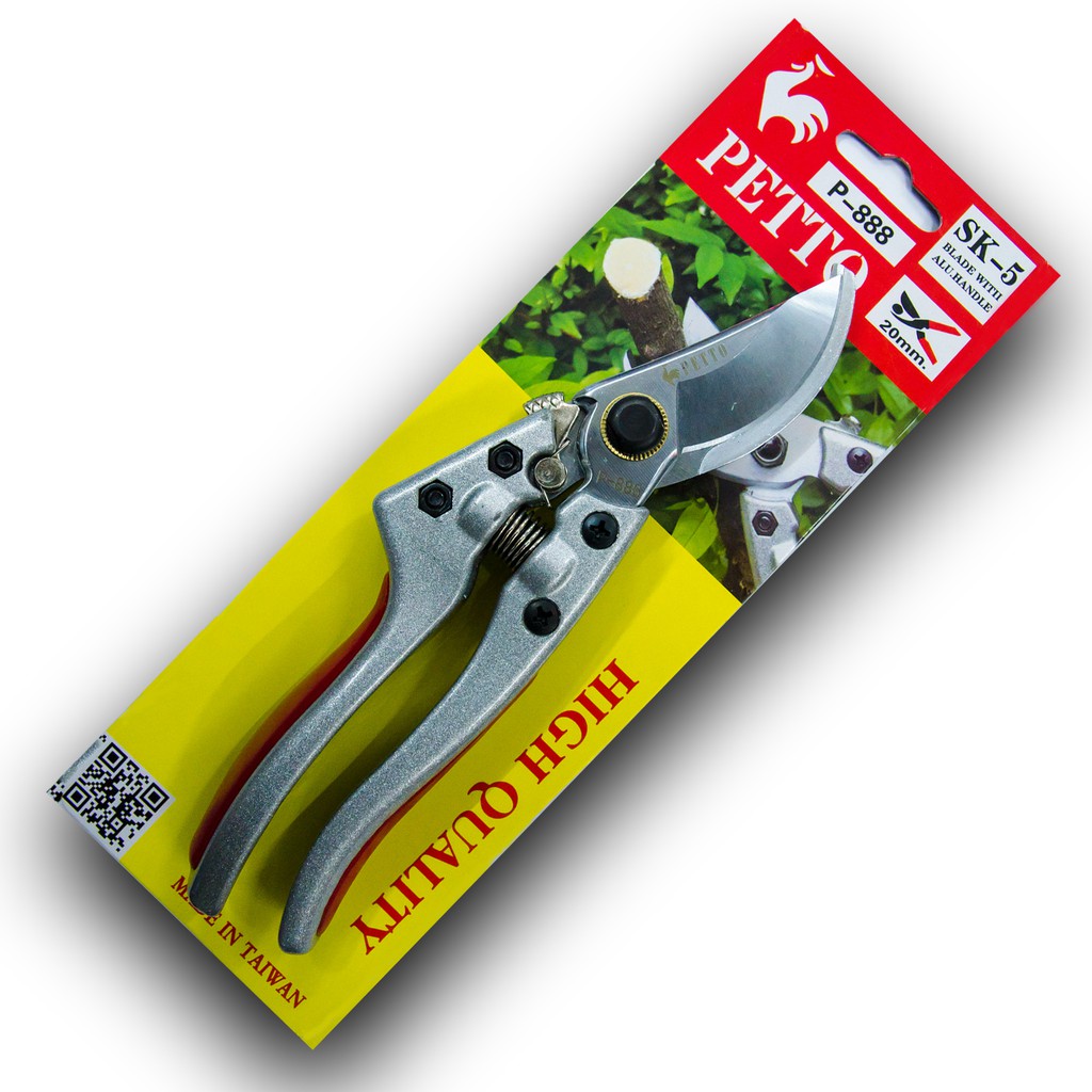 petto Pruning Shears 8 Inch Model P-888 Steel Blade SK-5 Makes The With ...