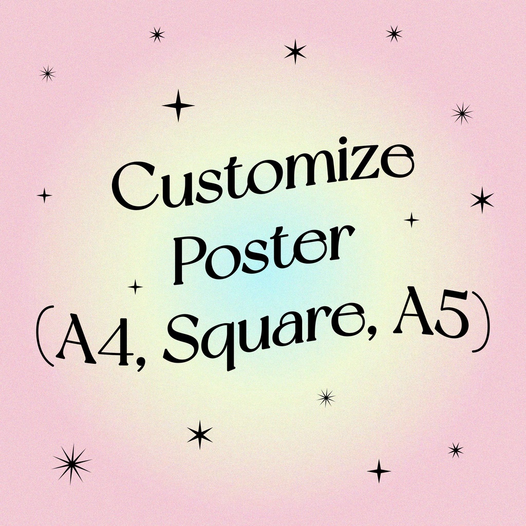 Customized Poster (A4, Square, A5) | Shopee Philippines