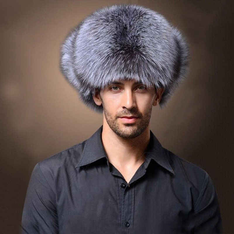 New Men's Fur And Lambskin Hats Winter Warm Real Raccoon Bomber Leather ...
