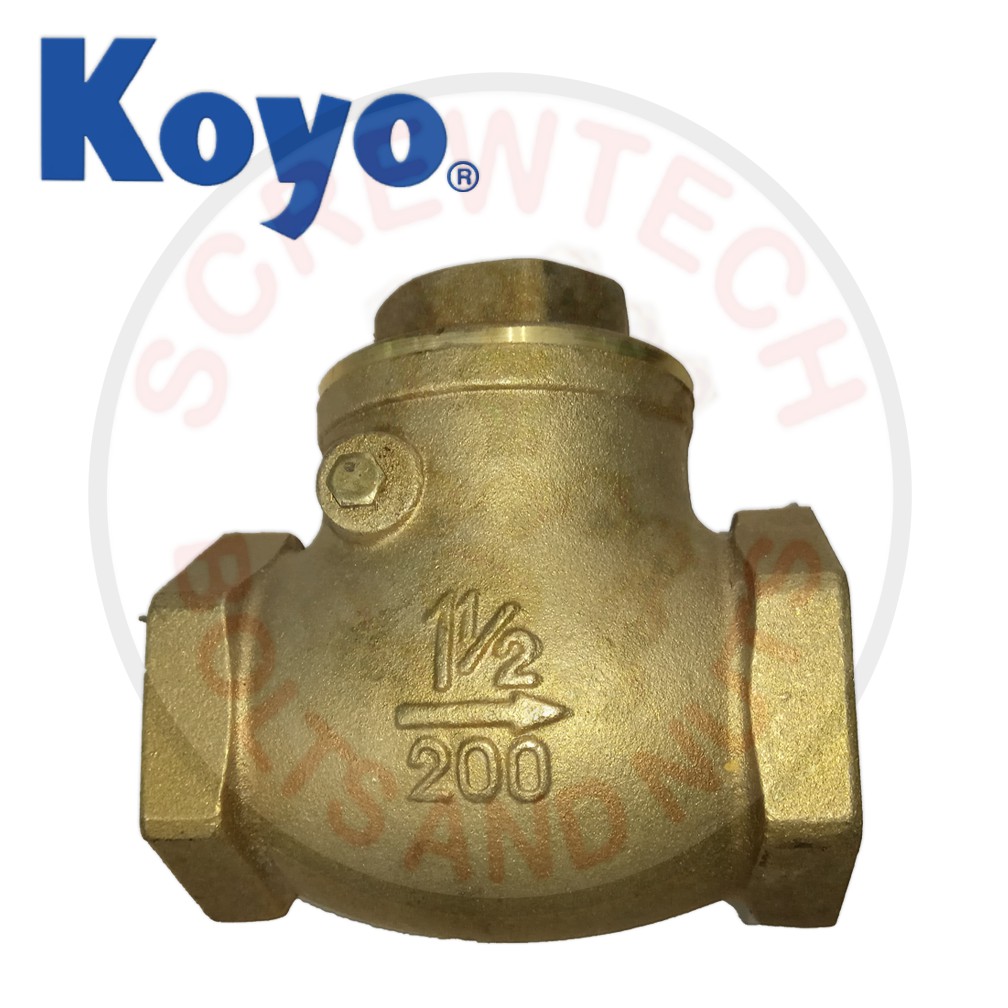 KOYO CHECK VALVE 1 1/2" 200 PSI | Shopee Philippines
