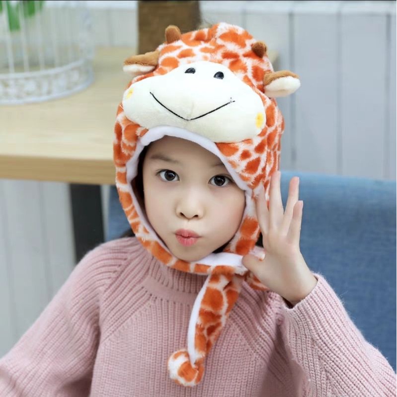 YL Caps Giraffe Animal Hat Hats Cute Cartoon Cap for Kids and Adult ...