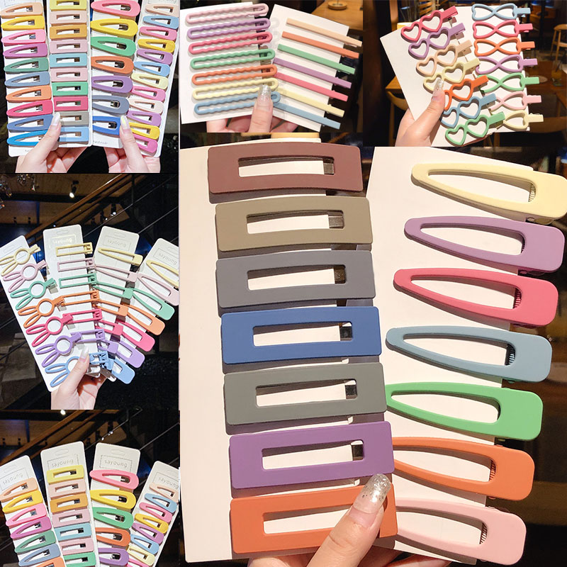 Korean Colored Simple Hair Clip fashion hairpin Shopee Philippines