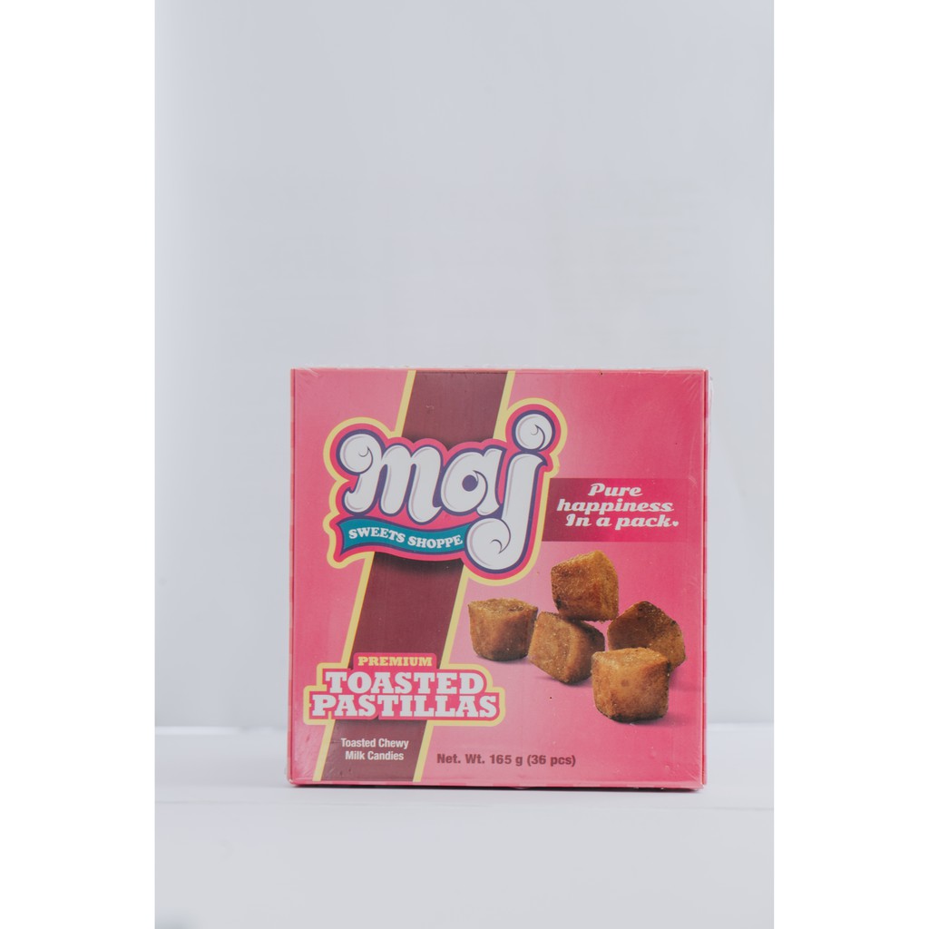 MAJ Toasted Pastillas in Box 165 grams (36 Bite-Sized Pieces of Toasted ...