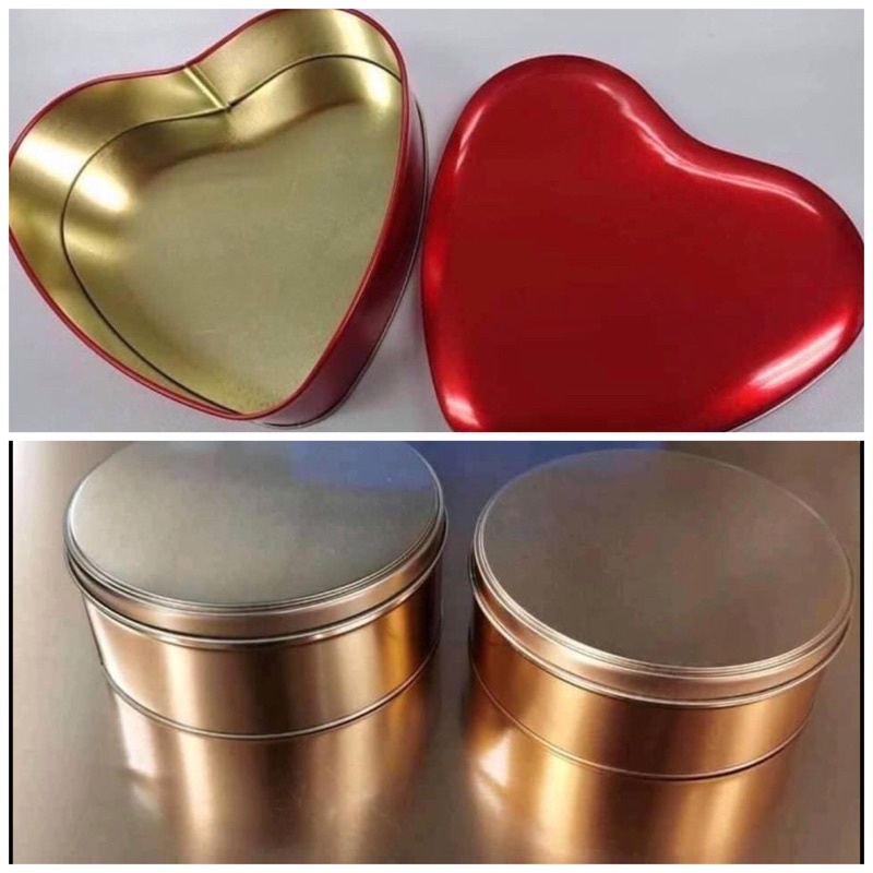 Heart Shape/ Round Tin Can 6x2 oven safe food grade. | Shopee Philippines