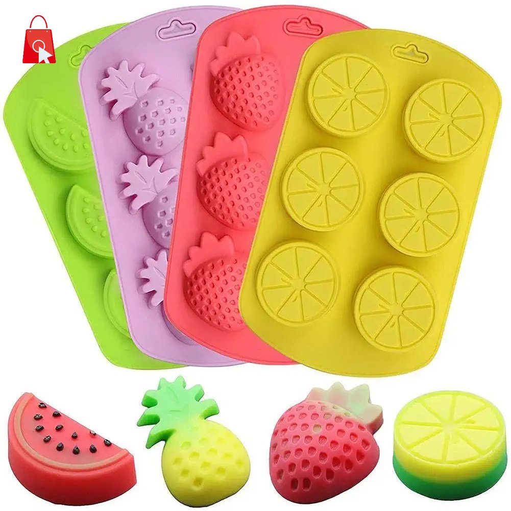 Strawberry Pineapple Lemon Watermelon Ice Cube Food Grade Silicone ...