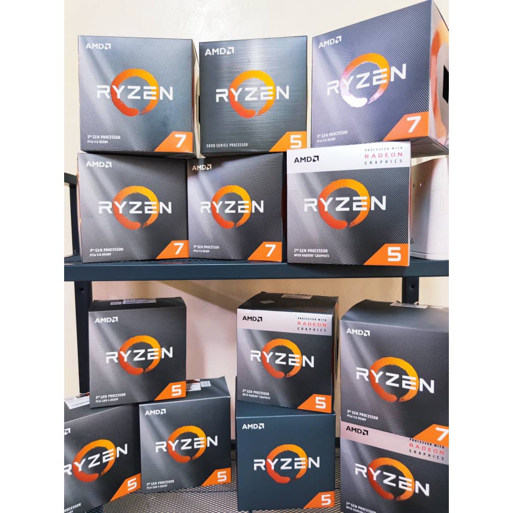 [BOX ONLY] INTEL AMD RYZN CPU PROCESSOR PAKAGING BOX / KOTAK / STICKER ...
