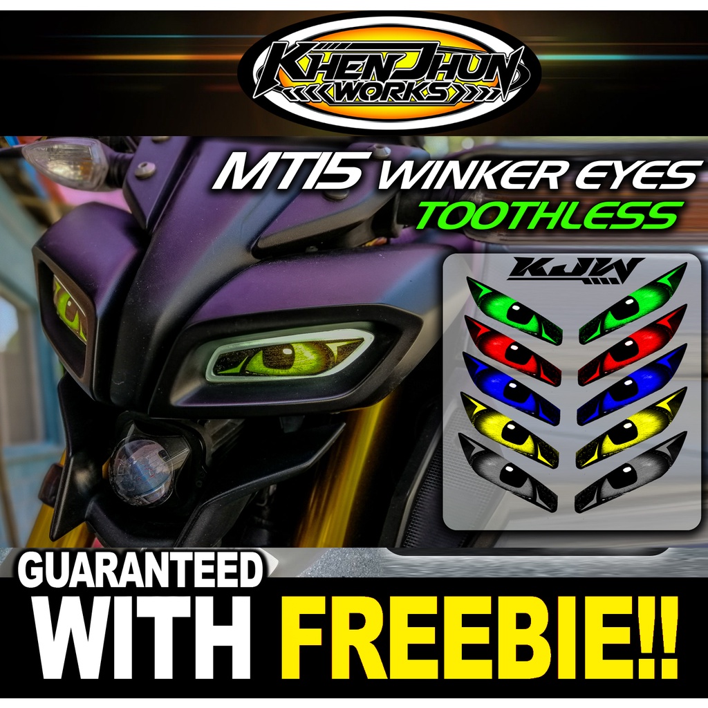 Yamaha MT15 winker eyes Toothless Design | Shopee Philippines