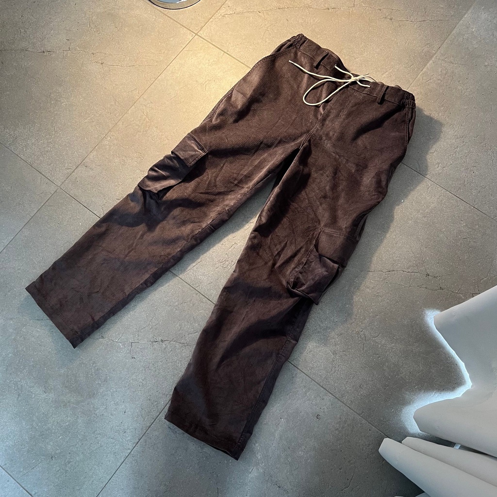 MAD INK LVL03 "CORDUROY CARGO PANTS" - GRAY | Shopee Philippines