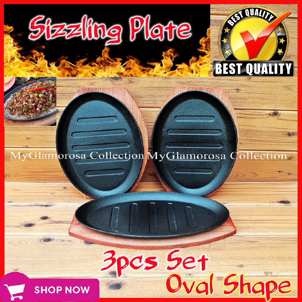MyGlamorosa Collection Sizzling Plate/Sizzling Plate/Set of Sisig Plate ...