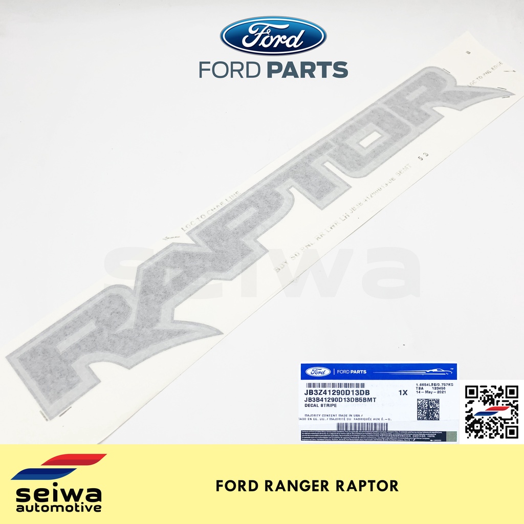 Ford Ranger Raptor Decal LH - Genuine Ford Auto Parts - JB3Z41290D13DB ...