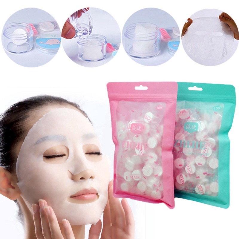 Facial Non Woven Compressed Mask Disposable Per Piece | Shopee Philippines