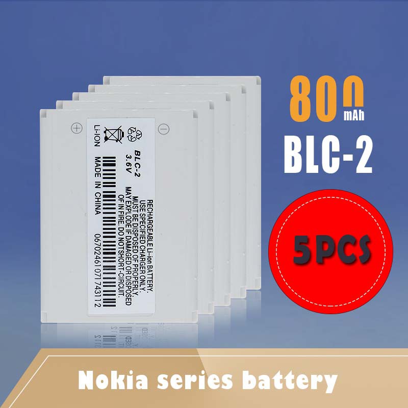 800mAh BLC-2 BLC 2 Batteries For Nokia 3310 3315 3330 6800 6650 3530 3410 3510 5510 3335 3686 ...