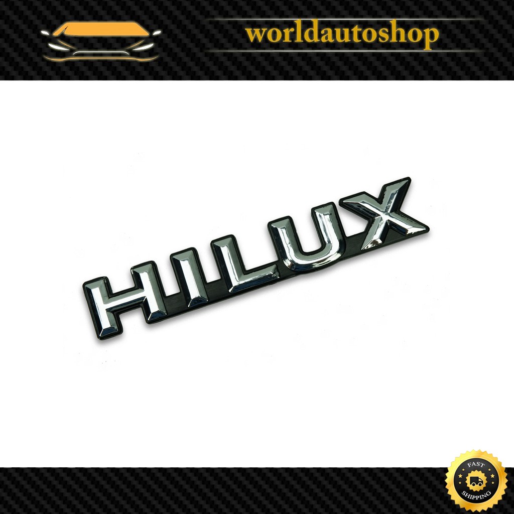 Hilux Logo Black + Chrome Toyota Mighty-x MK3 Year 1988-1997 | Shopee ...