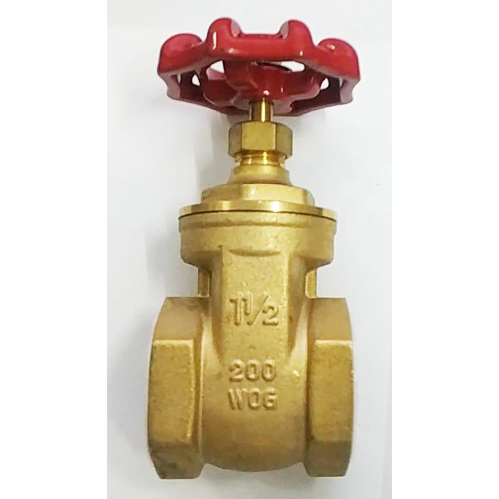 NIPPON BRASS GATE VALVE 1-1/2" X 200 WOG THREADED SCREW TYPE | Shopee ...
