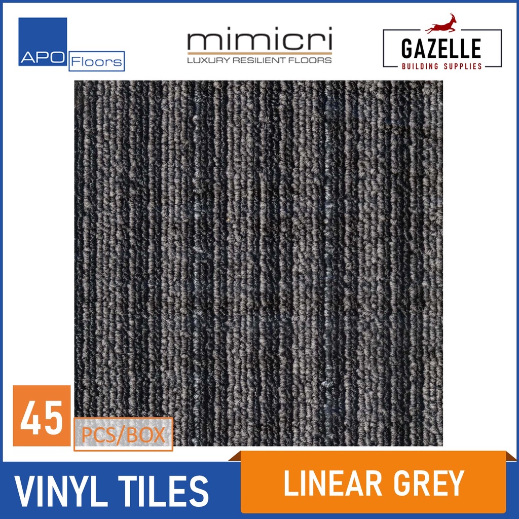 Apo Floor Vinyl Tiles Mimicri Wood, Carpet, and Stone Series 1.3mm ...