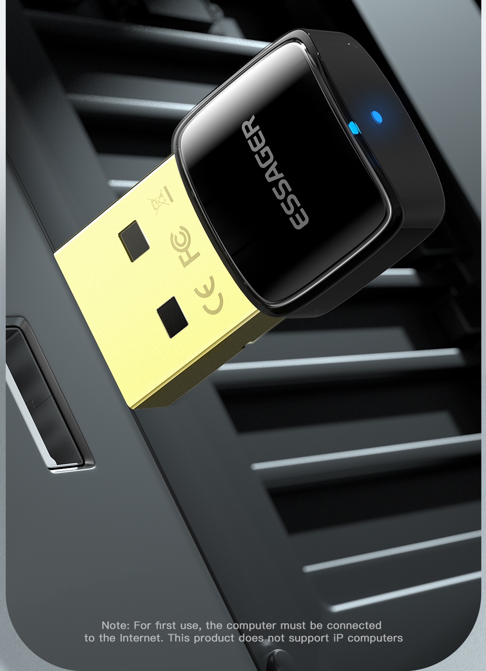 Essager Bluetooth 5.0 Signal Transmission Device Bluetooth Adapter for ...