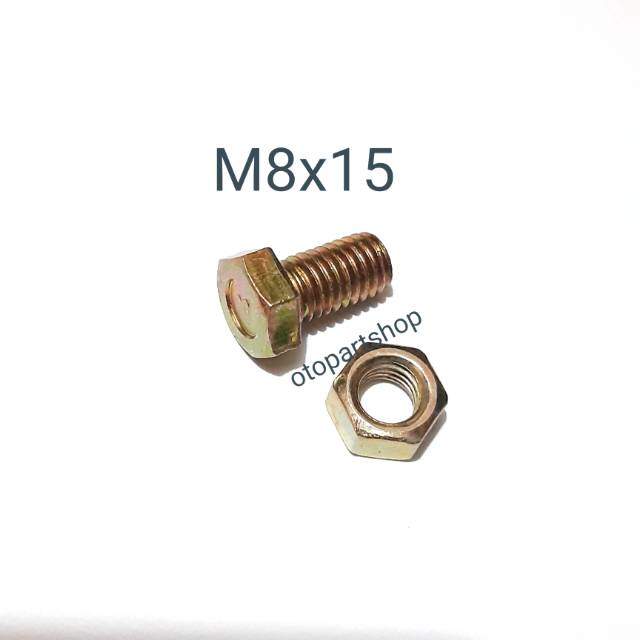 M8x15 Nut Bolts (12 bolts 1,5cm long) | Shopee Philippines